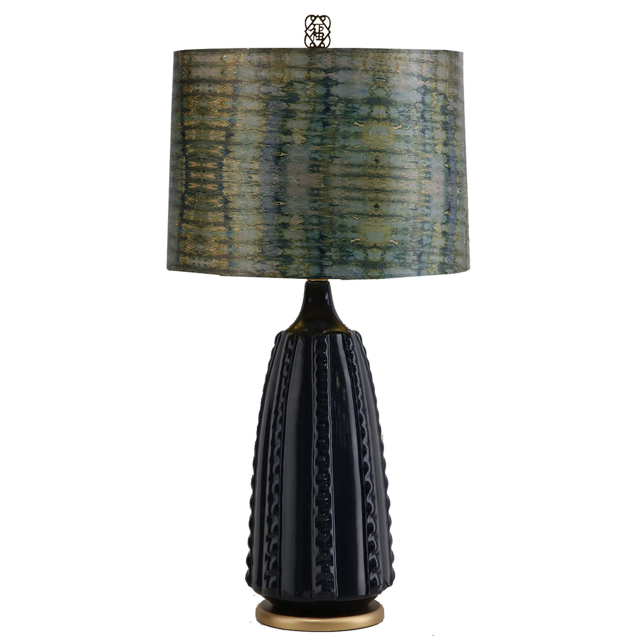 Paragon Indigo Fire Lamp | Perigold