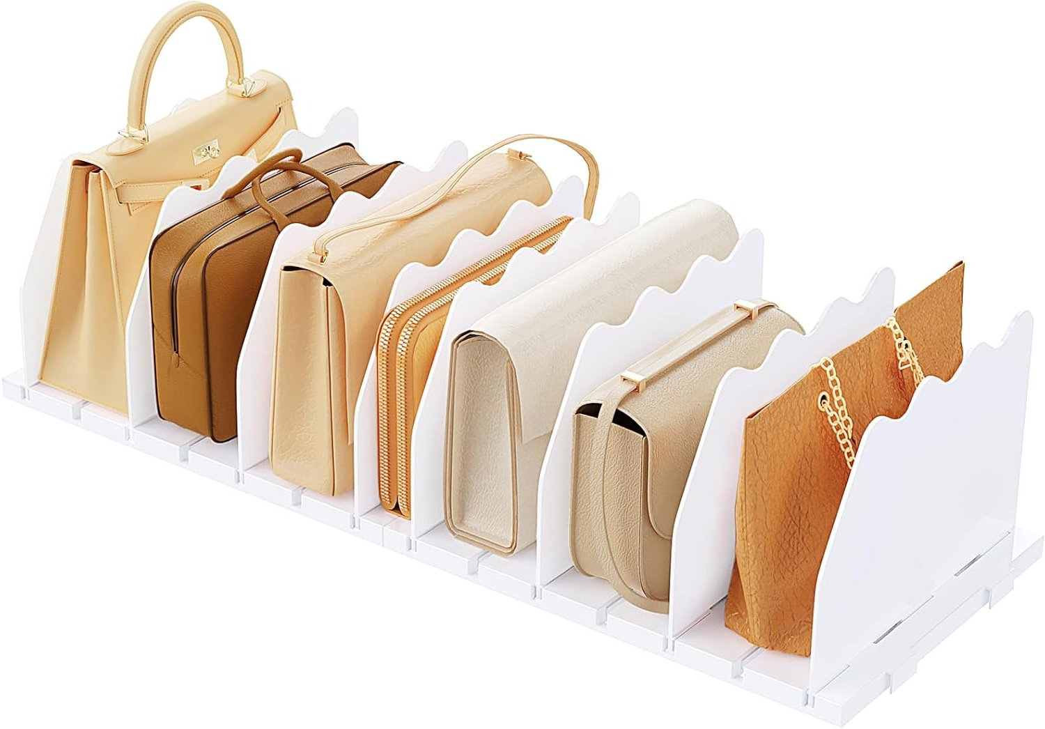 Rebrilliant LLMRR Bag & Purse Organizer for Closet, Adjust able Shelf ...