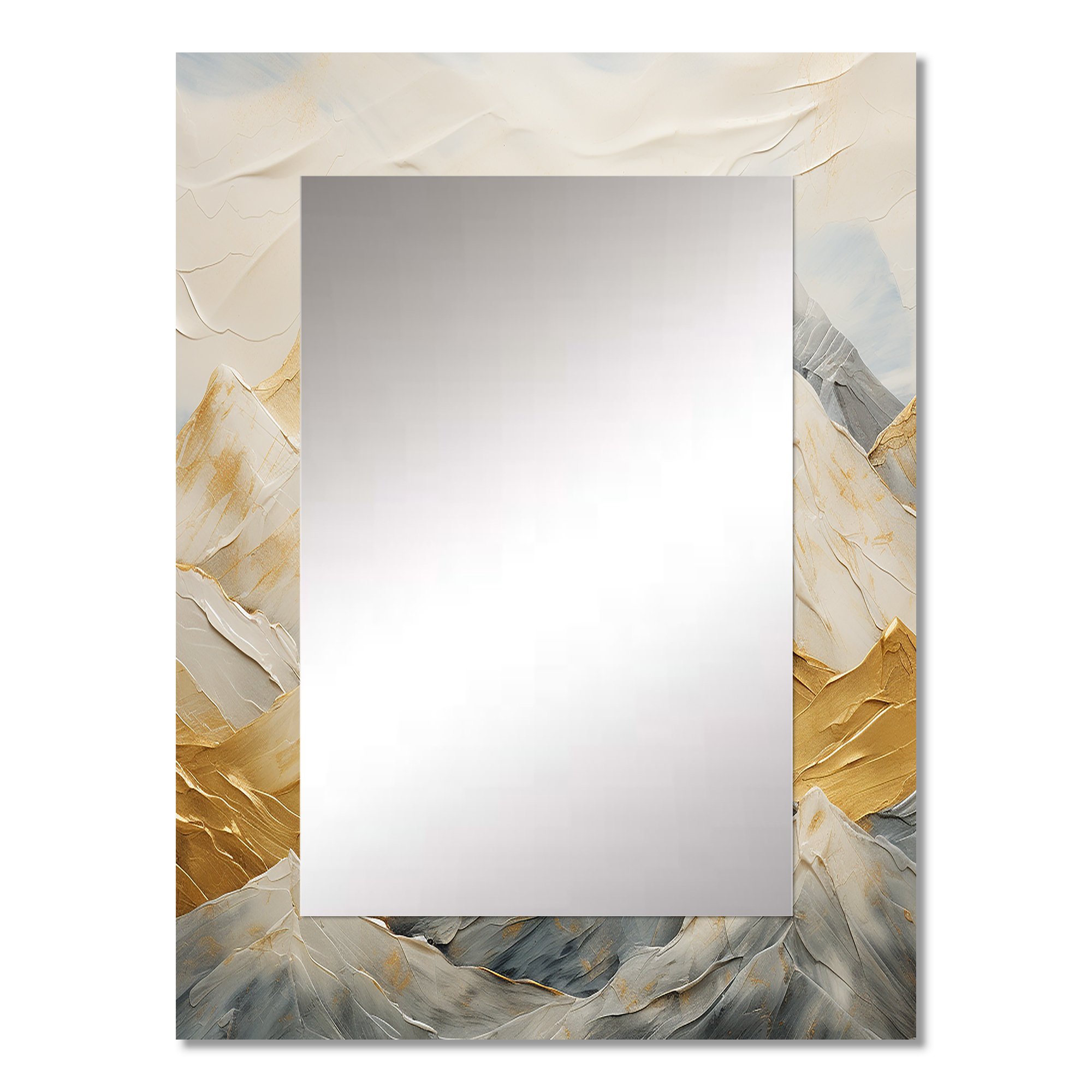 Dakota Fields Alpine Mountain Harmony I - Mountains Large Mirror, Traditional Unique Wall Mirror ...