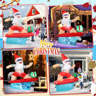 The Holiday Aisle® Christmas Inflatable Santa Outdoor Decorations 6Ft ...