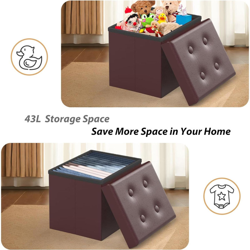 Ebern Designs Lendin Upholstered Ottoman | Wayfair