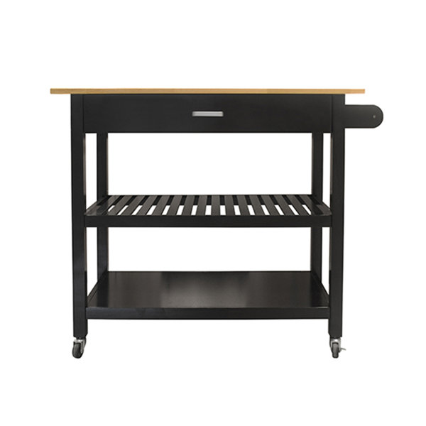 Red Barrel Studio® Rolling Prep Table with Manufactured Wood Top | Wayfair