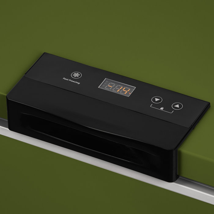 Newair 6.7 Cu. Ft. Mini Deep Chest Freezer and Refrigerator in Military ...