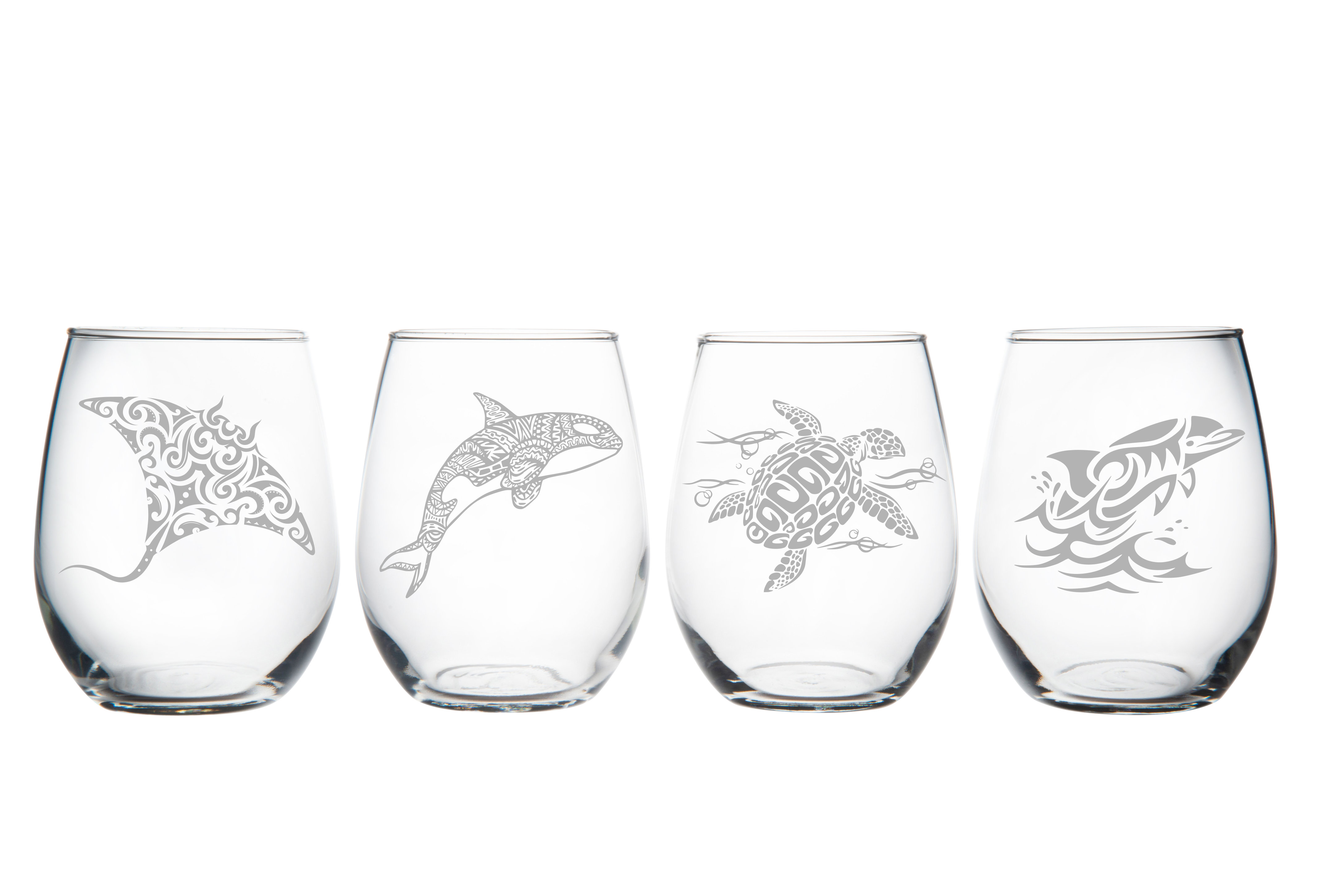 Rosecliff Heights Hazley 15oz. Wine Glass Set | Wayfair