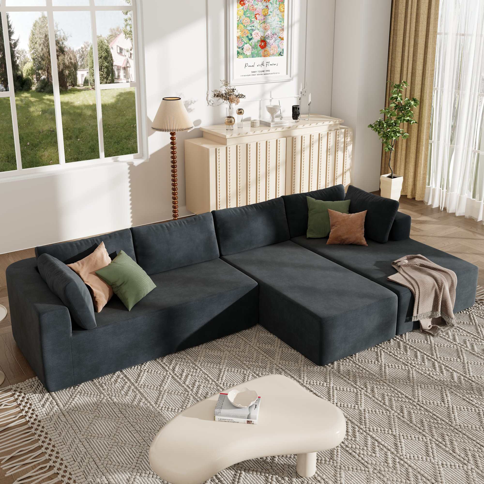 Hokku Designs Modern Large Modular Sectional Sofa - Wayfair Canada