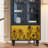 HomeLuxea Vintage Solid Wood Display Cabinet with Glass Door - Wayfair ...