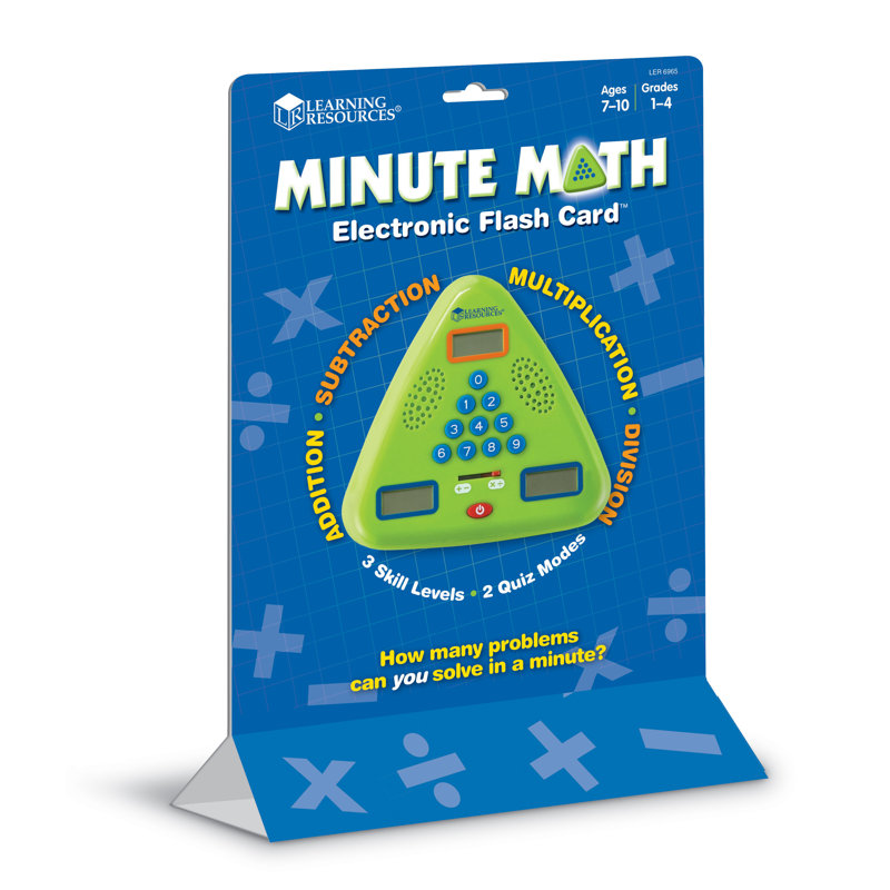 Learning Resources Minute Math Electronic Flash Card & Reviews ...