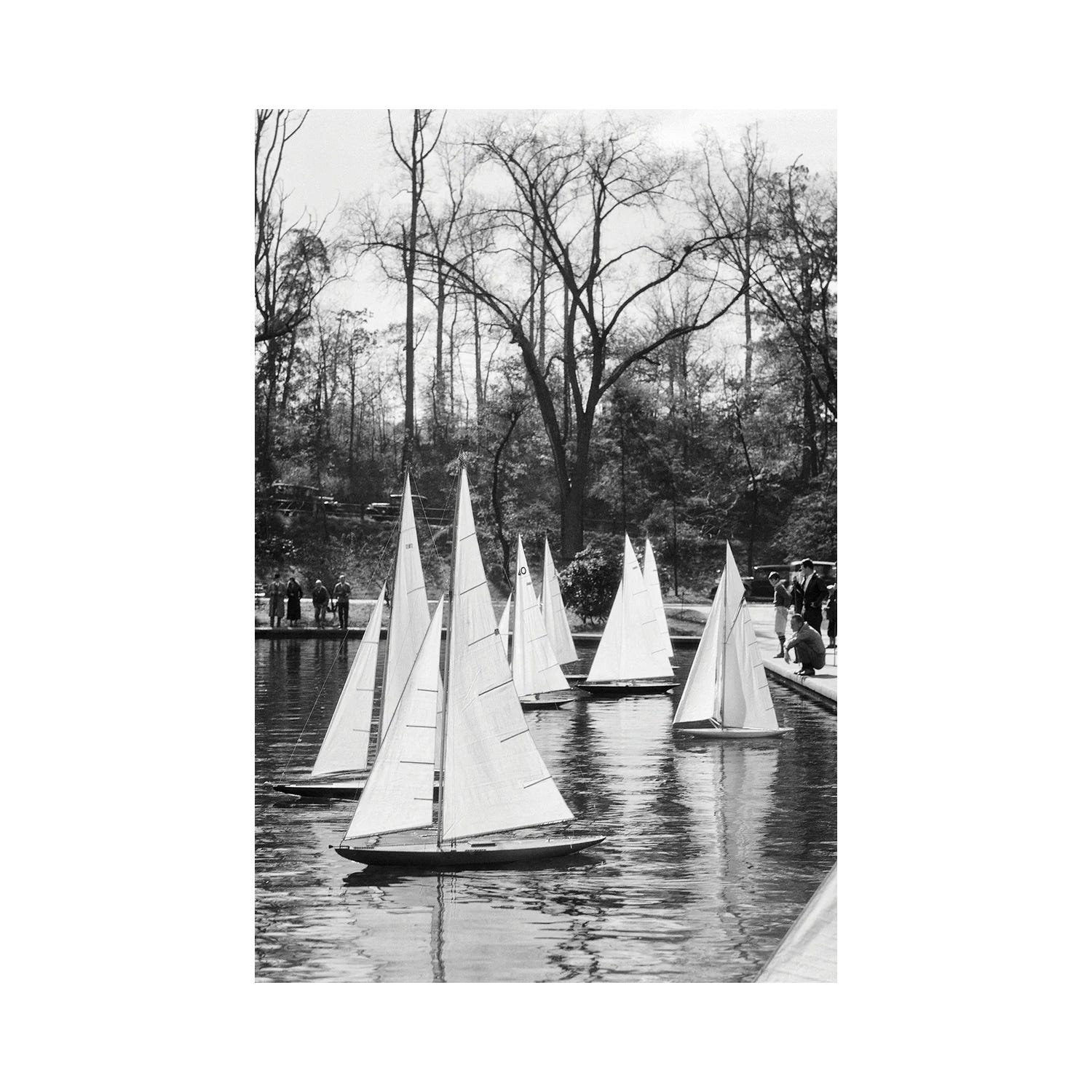 East Urban Home 1920S 1930S Toy Boat Regatta Gustine Lake Philadelphia ...