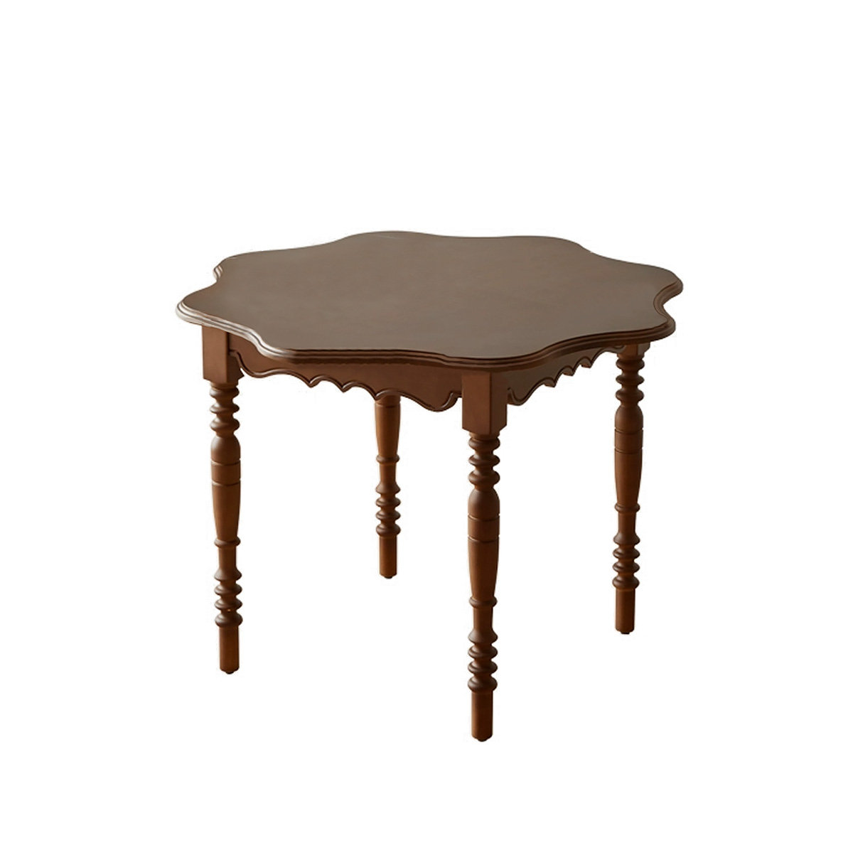 Canora Grey Chestnut colour Free form Solid Wood Dining table | Wayfair