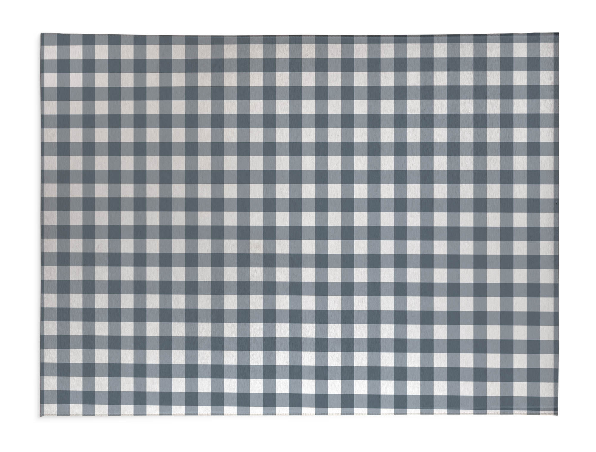 Rosalind Wheeler Proper Gingham Light Blue Indoor Doormat | Wayfair