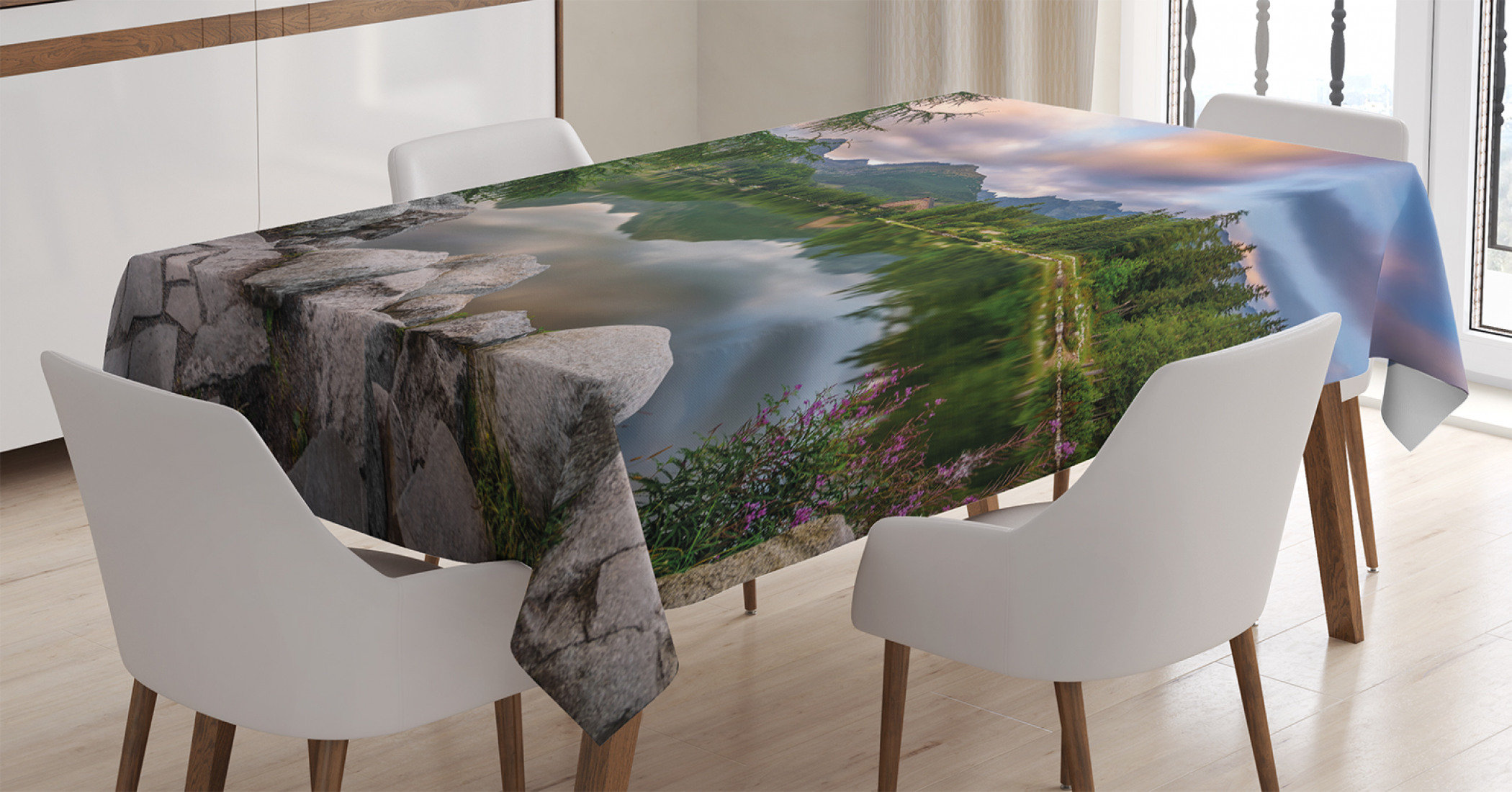 East Urban Home Mountain Tablecloth | Wayfair