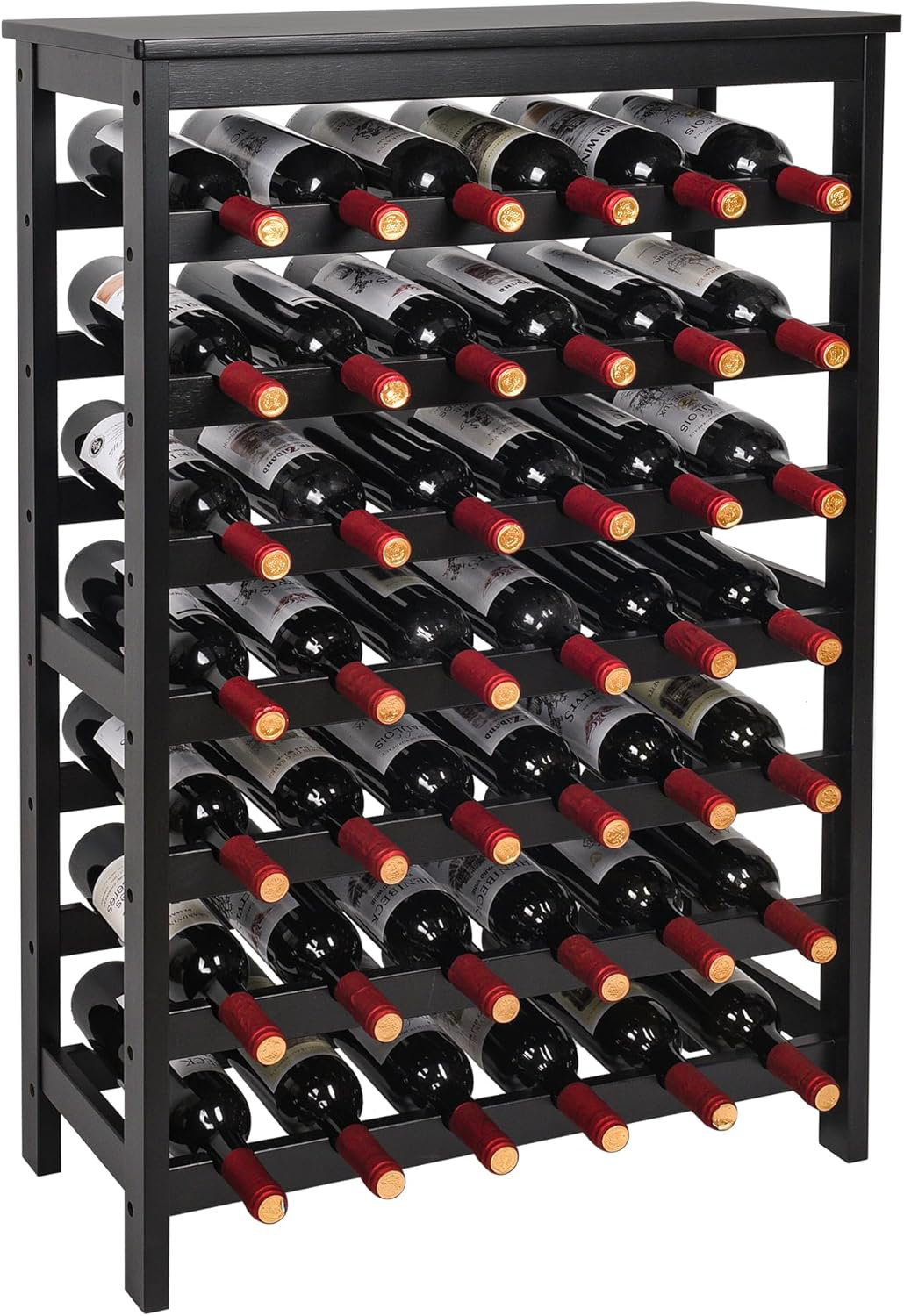 Red Barrel Studio® 42 Bottles Bamboo Wine Rack,7-Tier Wine Rack ...