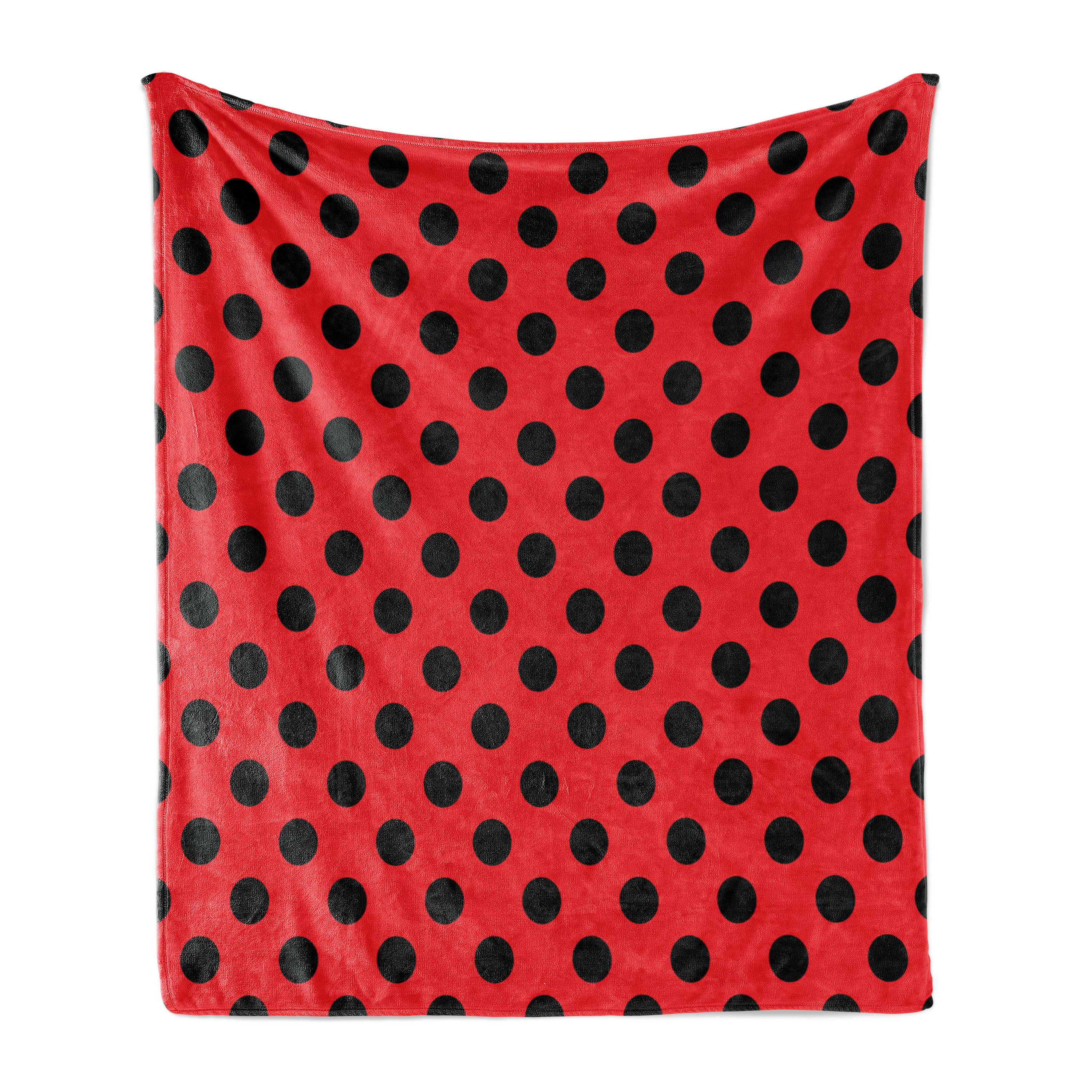 Ambesonne Polka Dots Fleece Throw Blanket Pop Art Oval Shapes Form ...