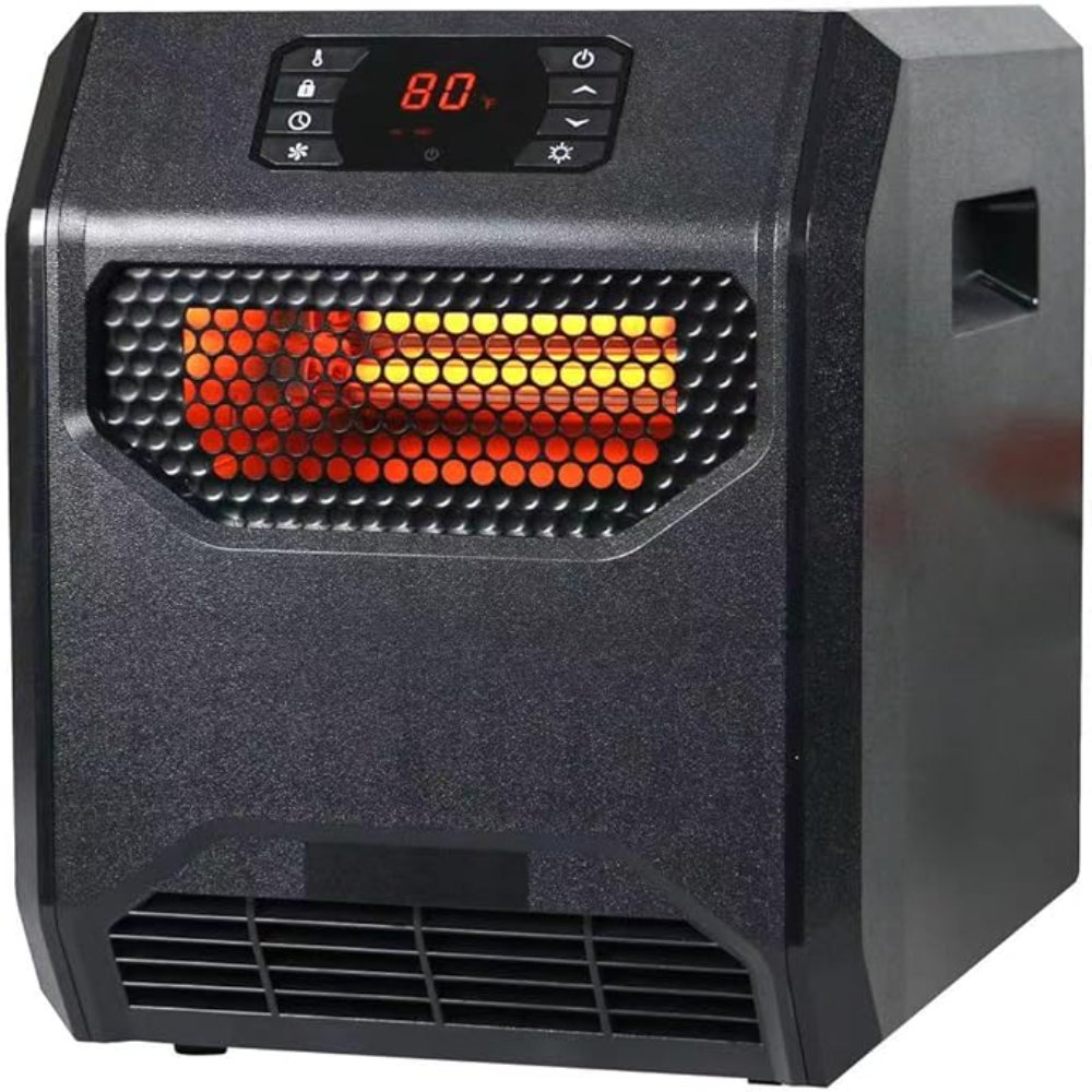 BUILTCO Elevon Space Heater Indoor Use, 1500W Electric Heaters Infrared ...