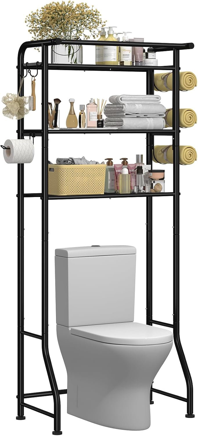 Rebrilliant 3-layer toilet rack, bathroom bracket storage rack, space ...