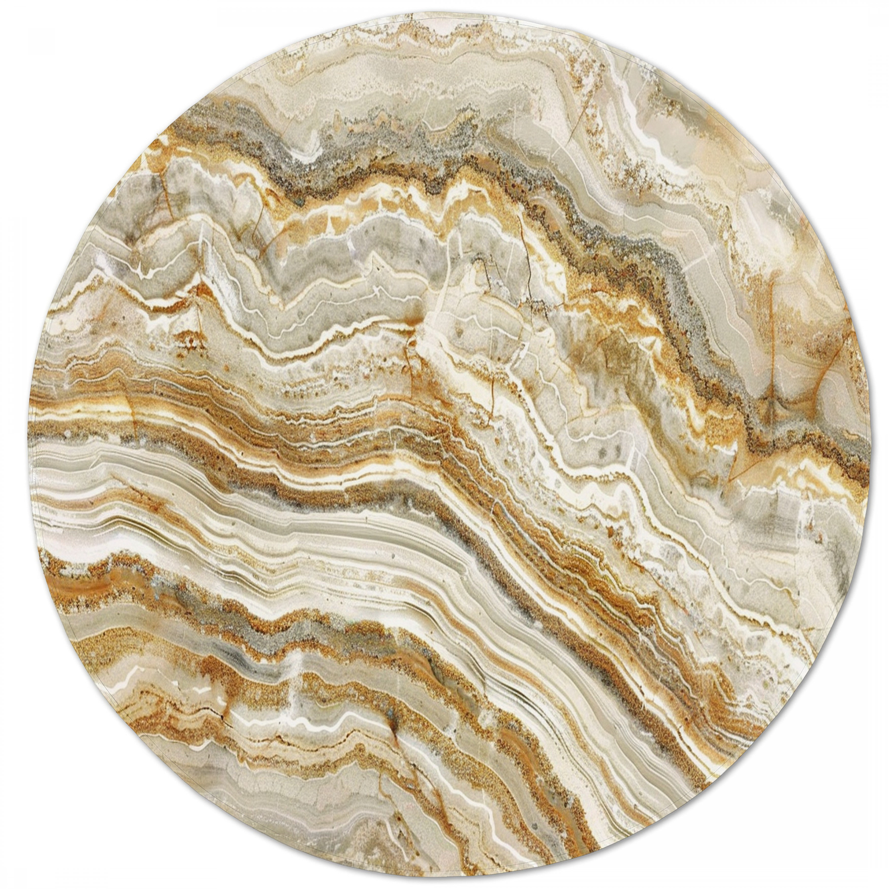 Ivy Bronx Round Dakhi Round 5’ Area Rug | Wayfair