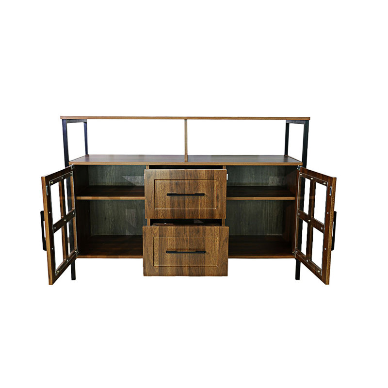 17 Stories Modern Wooden Storage Cabinet | Wayfair
