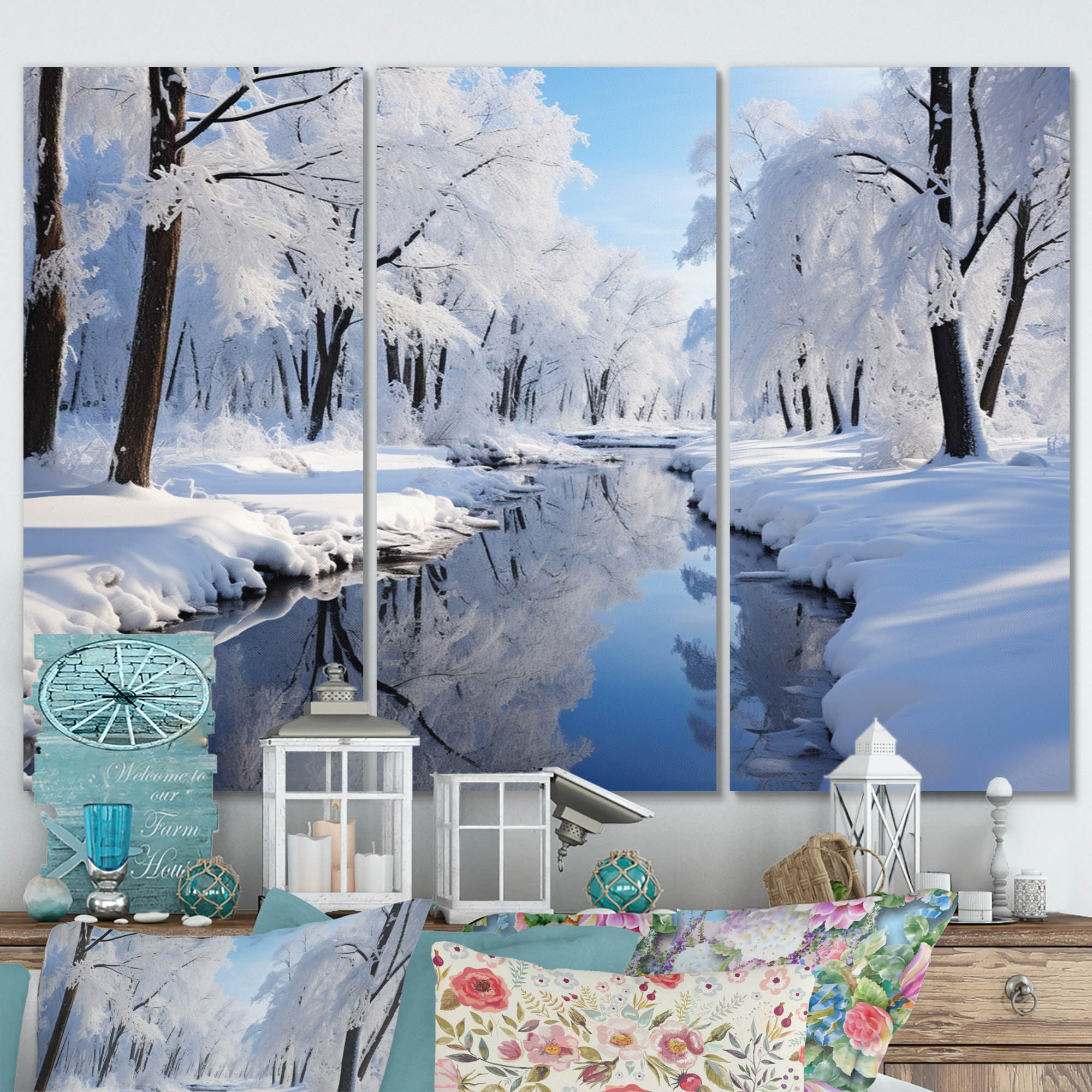 Millwood Pines Winter Snowy Serenity V - Landscapes Wall Decor Set ...