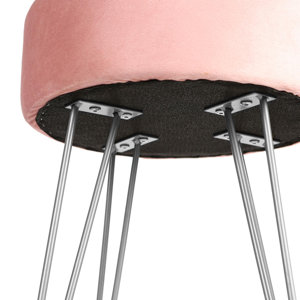 Harbour Housewares Round Velvet Footstools - Pack of 2 | Wayfair.co.uk