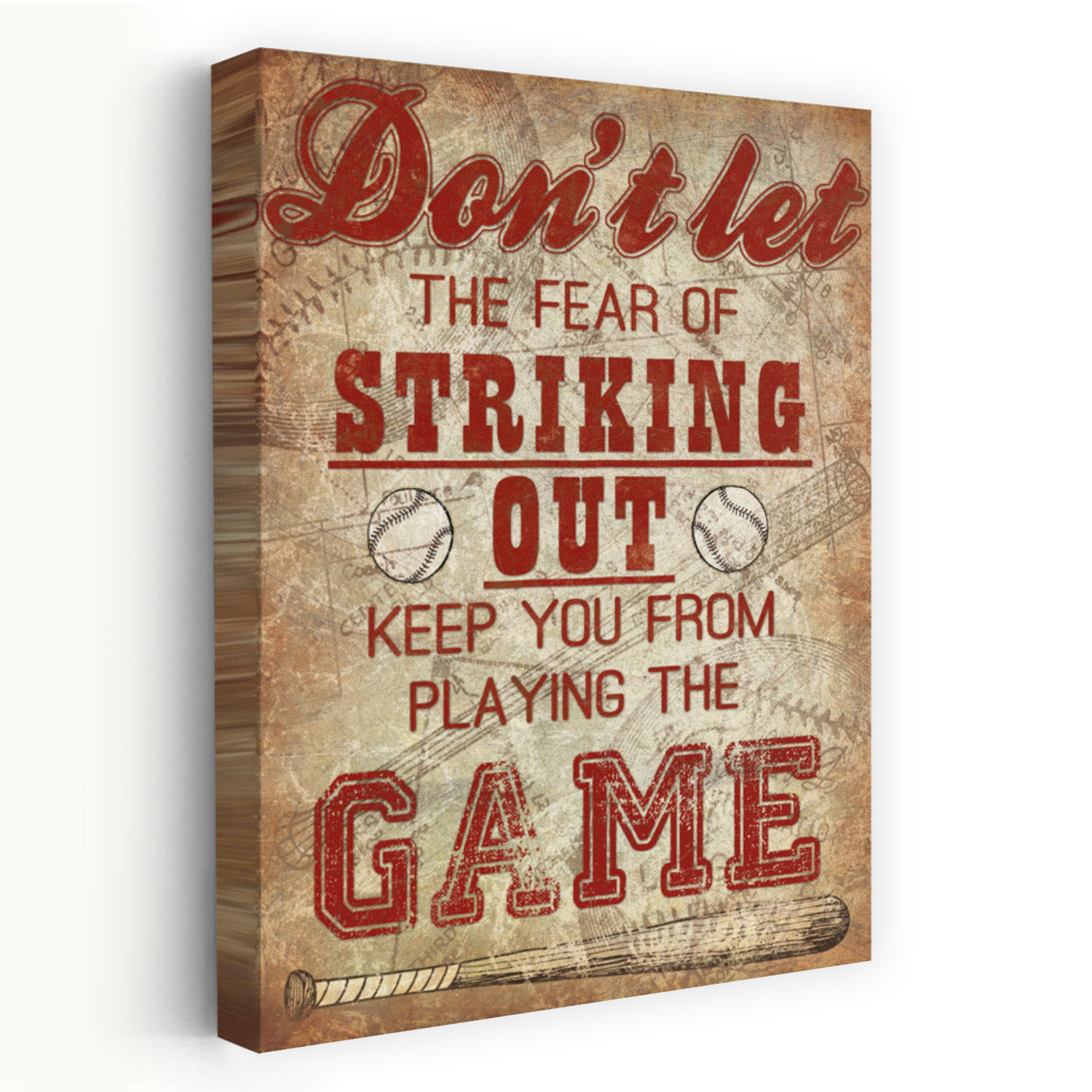 Ophelia & Co. Striking Out Contemporary Bat Art | Wayfair