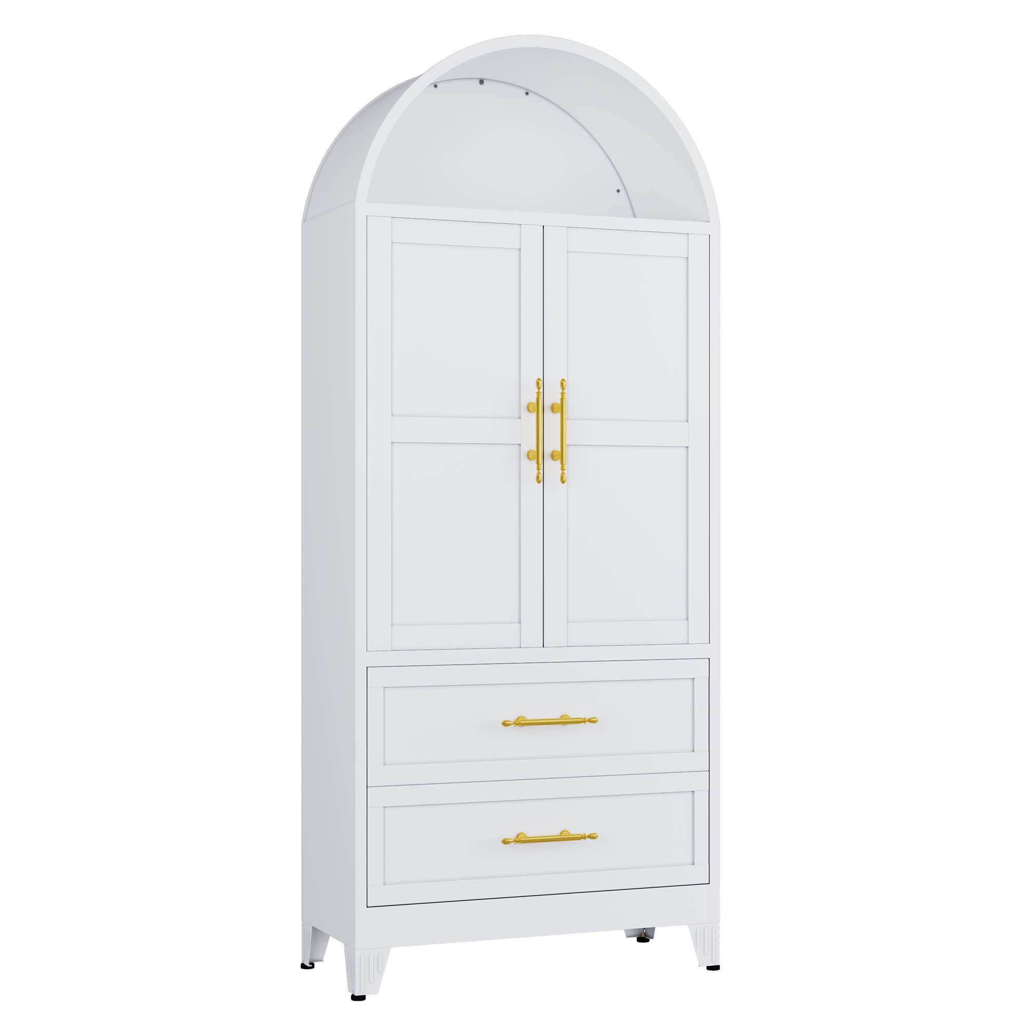 Red Barrel Studio® Curved Top Two-Drawer Storage Unit, Perfect for ...