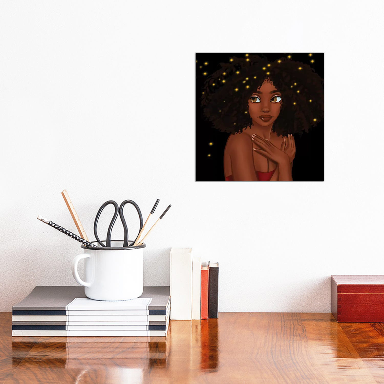 East Urban Home Fireflies by Princess Karibo - Graphic Art Print | Wayfair