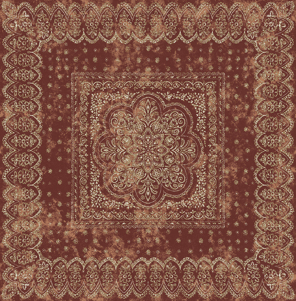 World Menagerie Menton Scarf 33' L x 20.5" W Wallpaper Roll - Wayfair ...