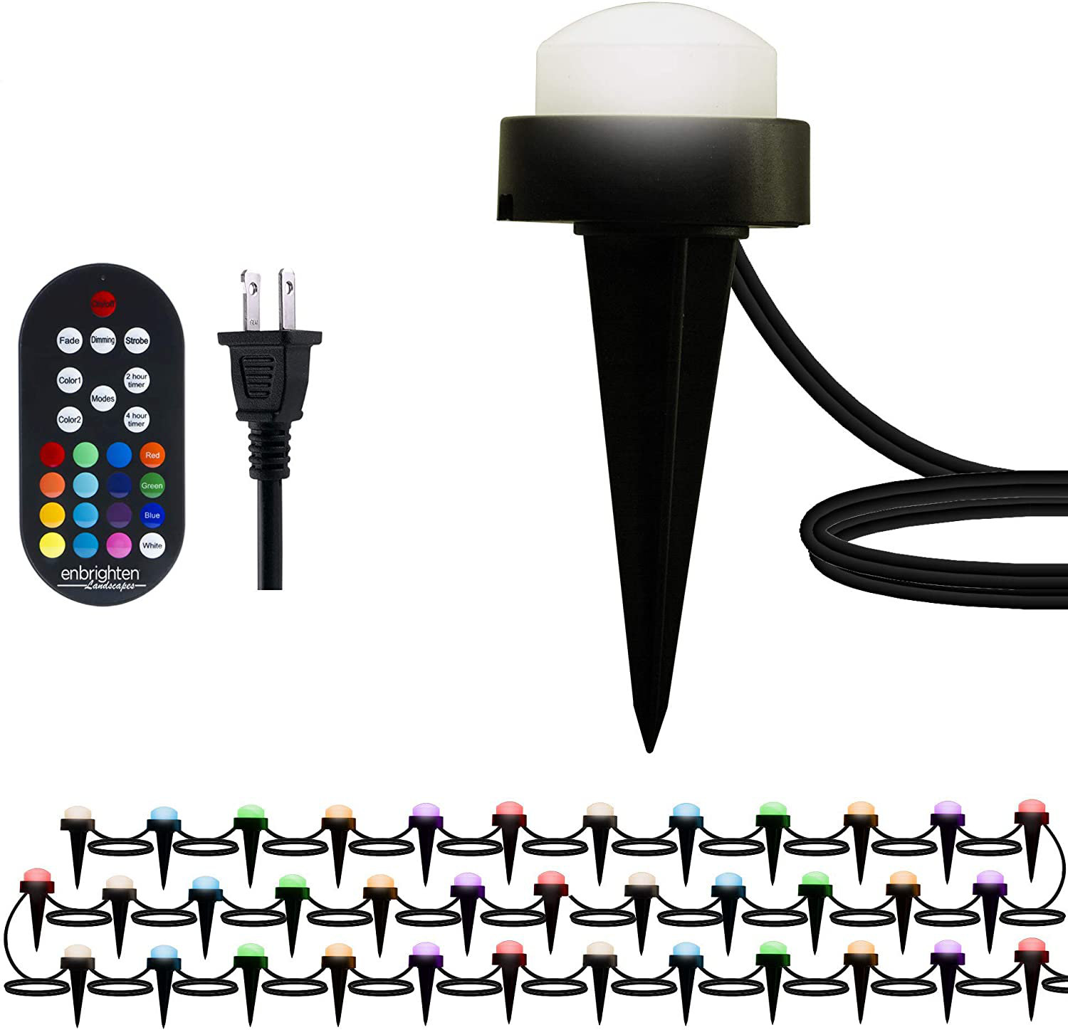 Enbrighten Seasons Landscapes Mini LED Colour-Changing Puck Lights ...