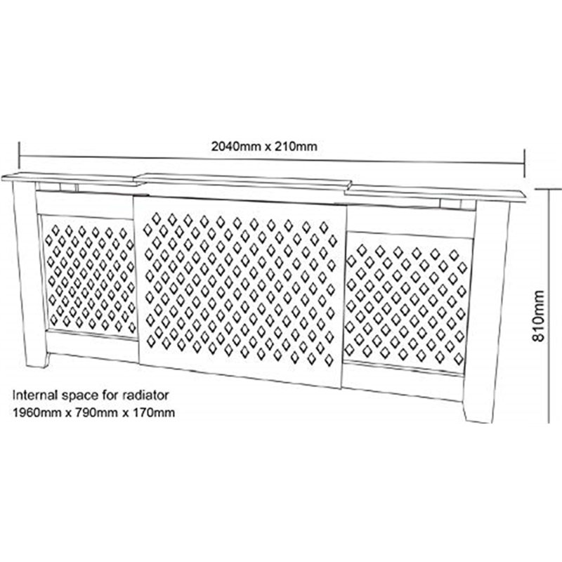 Lark Manor Barroso Extra Large Radiator Cover | Wayfair.co.uk