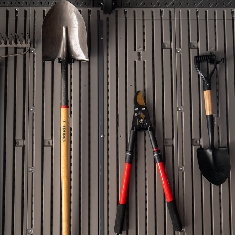 Lifetime 8 Ft. x 10 Ft. High-Density Polyethylene (Plastic) Steel ...