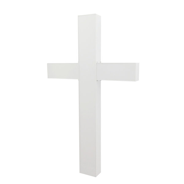 Ivy Bronx Premium Metal & Acrylic Cross LED Lighted Cross, Christian ...