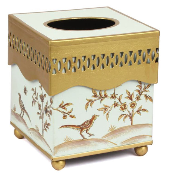 Rosdorf Park Bohan Chinoiserie Pierced Tissue Box Cover & Reviews | Wayfair