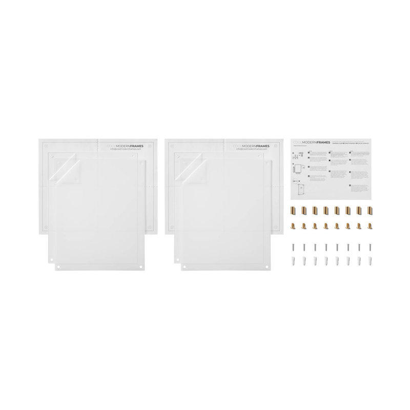 Cool Modern Frames Clear Acrylic Floating Picture Frame & Reviews | Wayfair