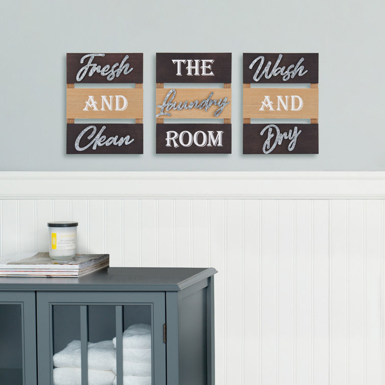 Elements Wood Text Wall Decor | Wayfair