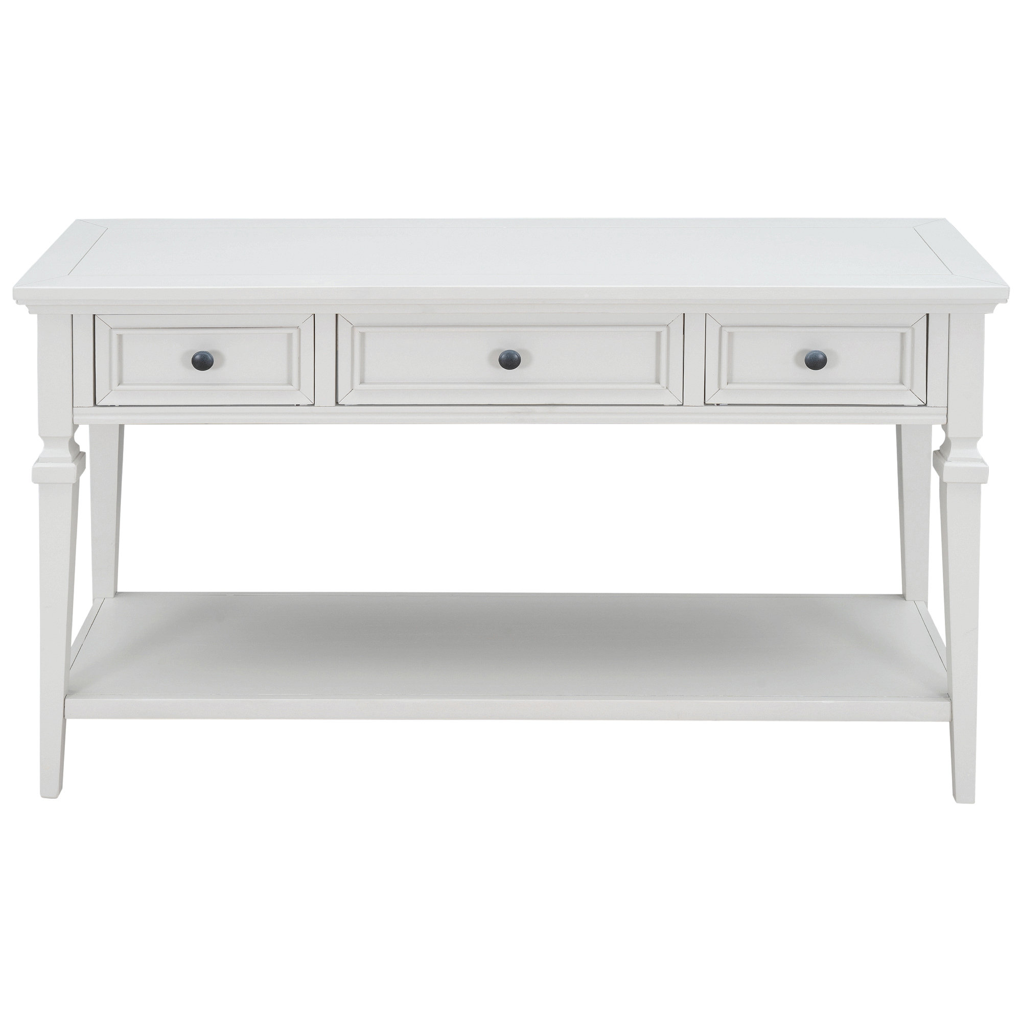 DAPPER DOODLES INC Classic Retro Style Console Table With Three Top ...