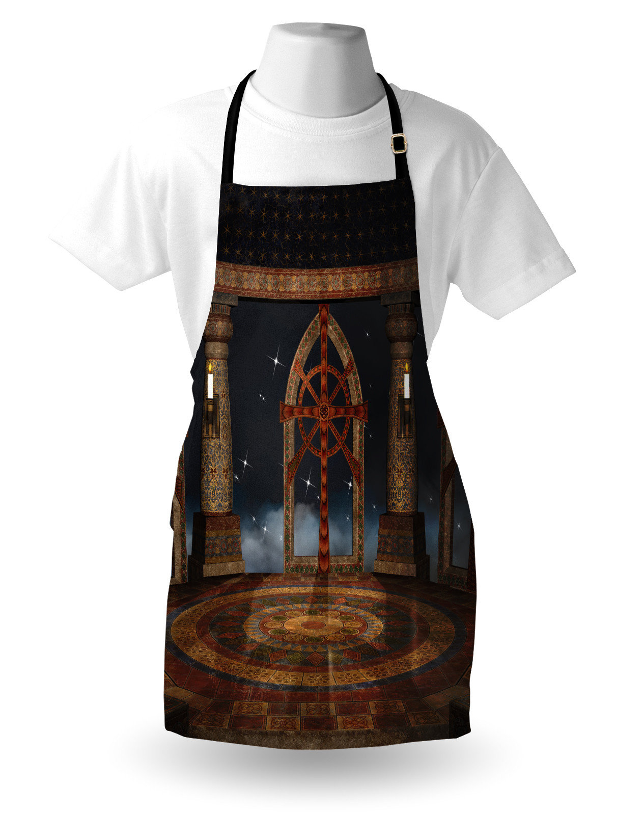 East Urban Home Gothic Apron Unisex, Fantasy Building in the Sky, Adult ...