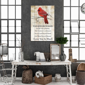 The Holiday Aisle® To My Loved One In Heaven Cardinal Bird - 1 Piece ...