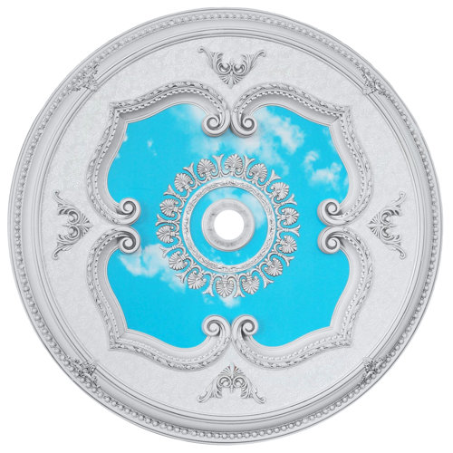 Artistry Lighting Round Blue Sky Canter Ceiling Medallion | Wayfair