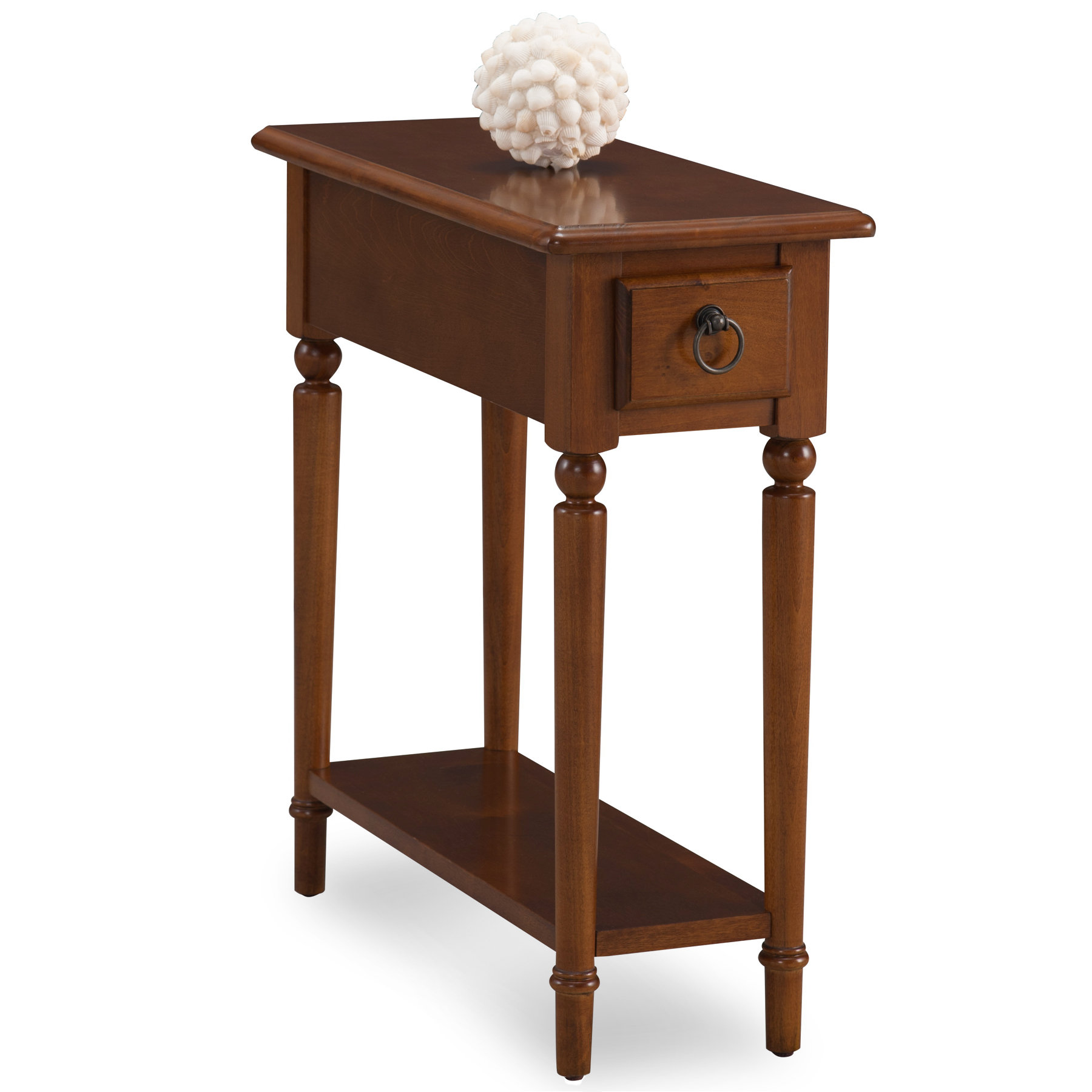 Ebern Designs Coastal Solid Wood Narrow Side Table & Reviews | Wayfair