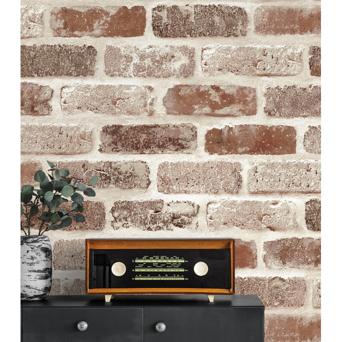 17 Stories Ornest Peel & Stick Brick Roll | Wayfair