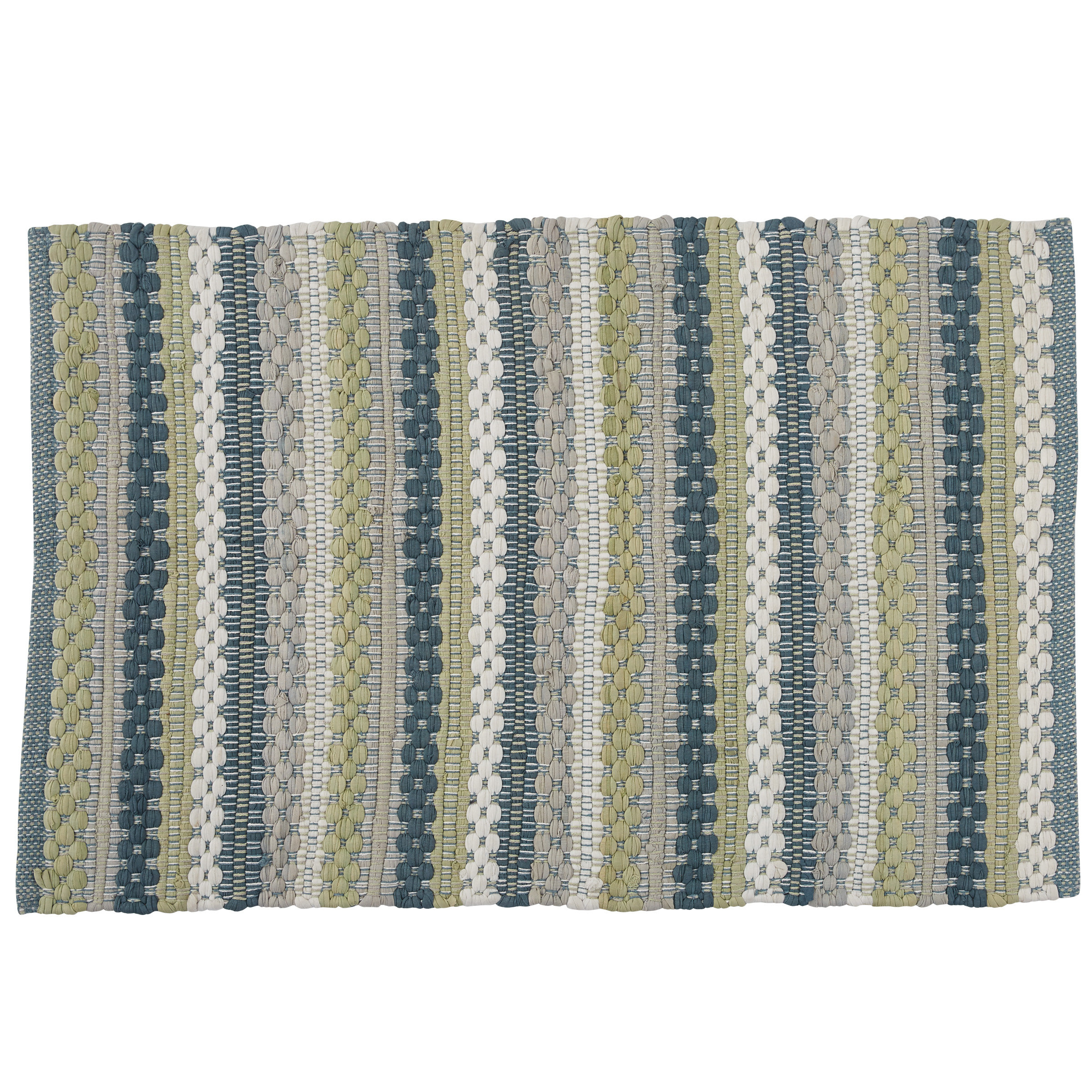Highland Dunes Union Rustic Dew Drop Rag Rug - Blue - Wayfair Canada