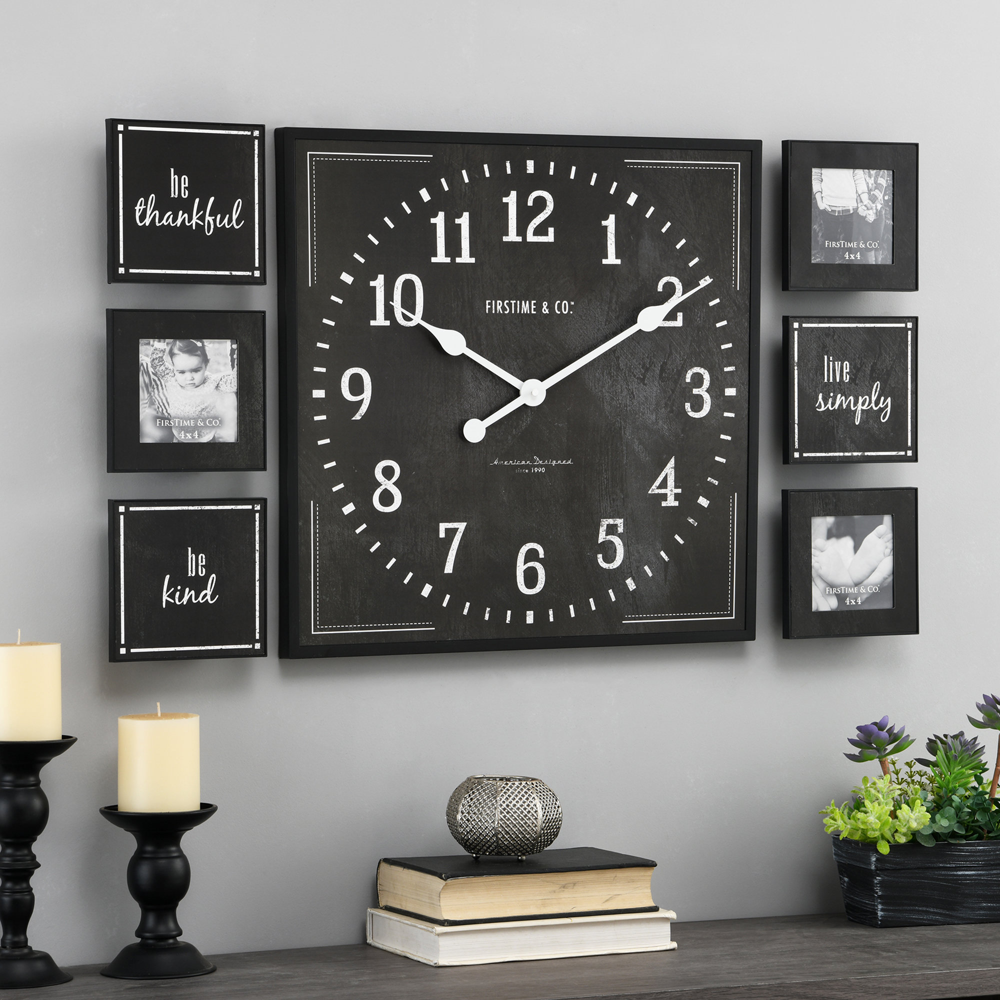 Highland Dunes Oversized Shiplap 32" Wall Clock & Reviews | Wayfair