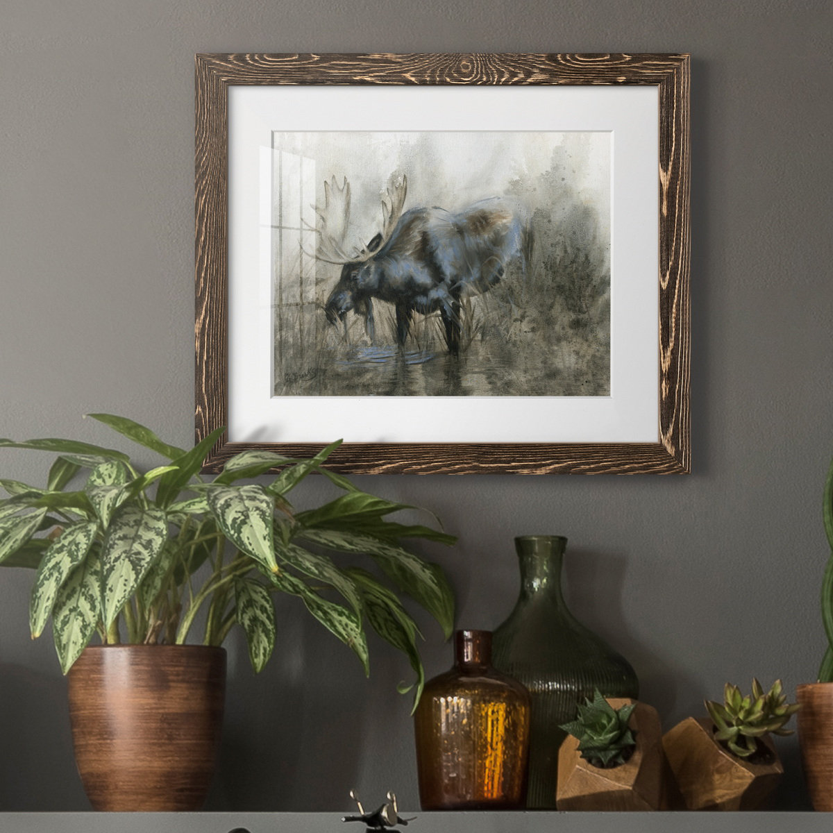 Millwood Pines Majestic Elk - Picture Frame Print on Paper | Wayfair