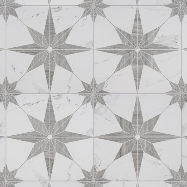 Merola Tile Llama Stella Loire 10" x 10" Porcelain Marble Look Wall ...
