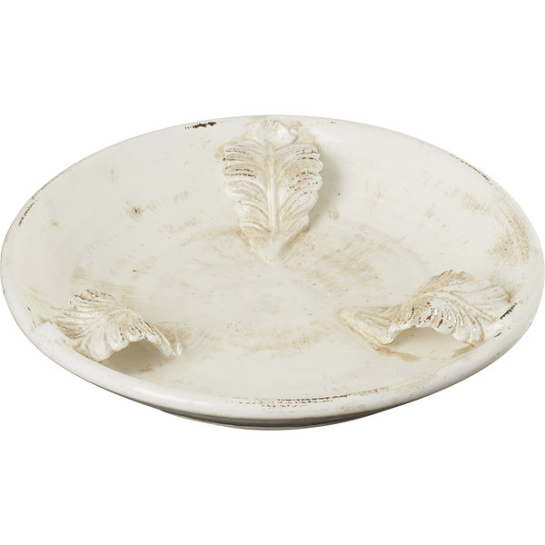 One Allium Way® Adda 3 Leaves Decor Plate & Reviews | Wayfair