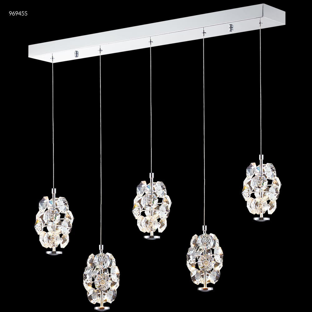 James R. Moder Continental Fashion LED Contemporary 5 Light Crystal Chand | Wayfair