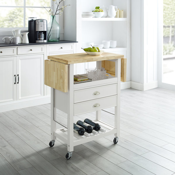 Three Posts™ Corell Park Wood Kitchen Cart & Reviews | Wayfair