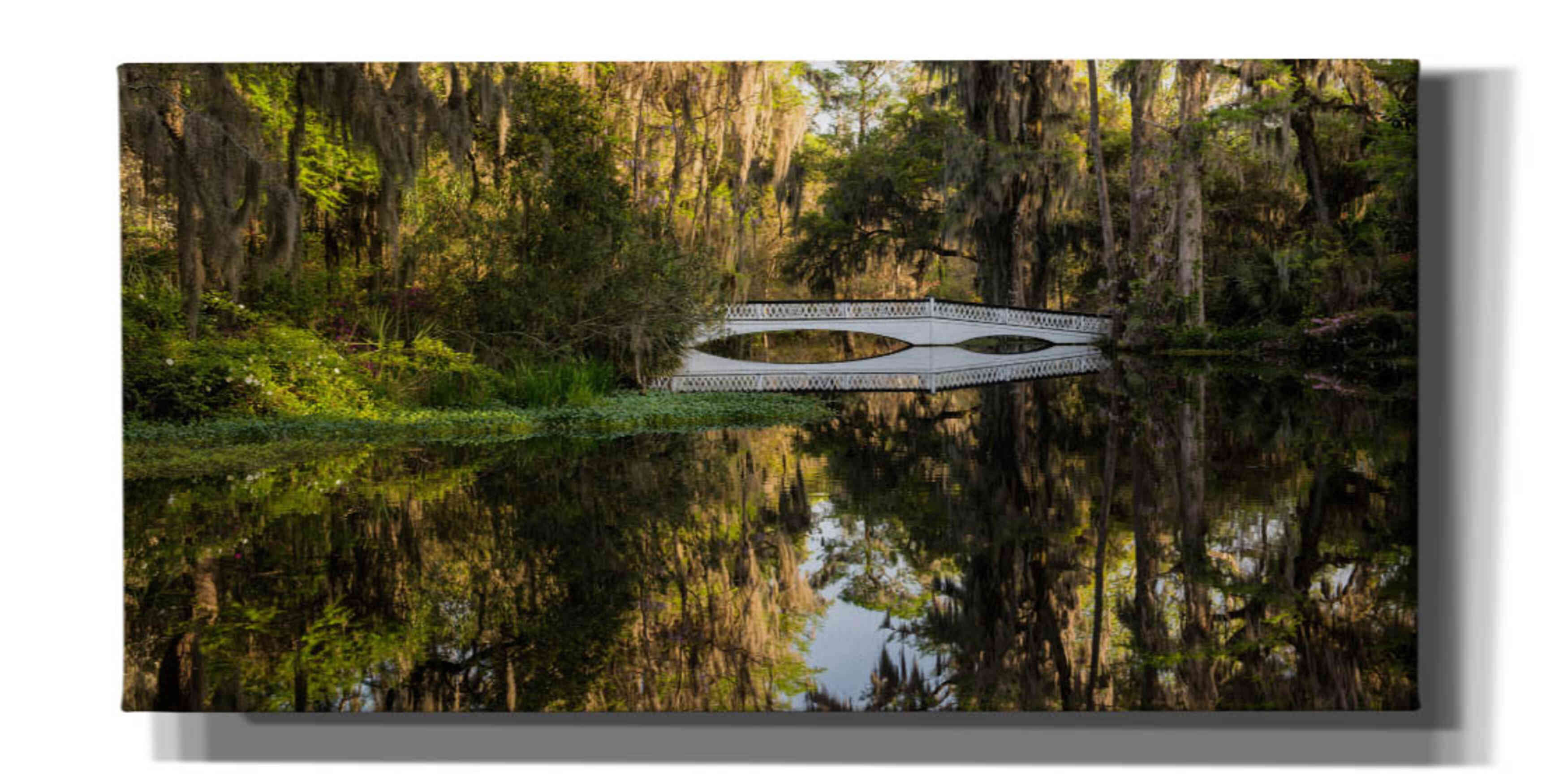 Millwood Pines Long White Bridge by Daniel Burt - Wrapped Canvas ...