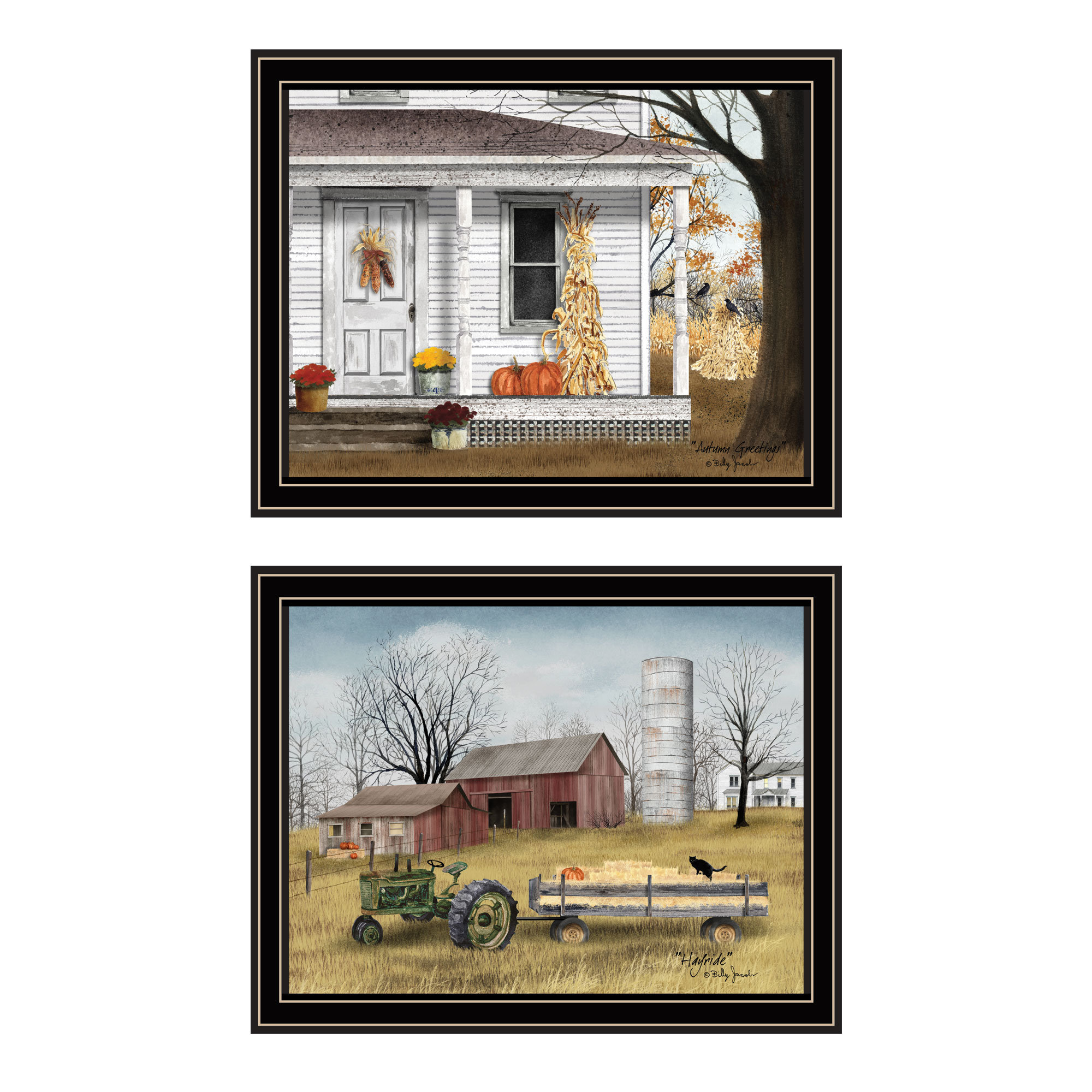 August Grove® 2- Piece Vignette Autumn GreetingsWall Art for Living ...