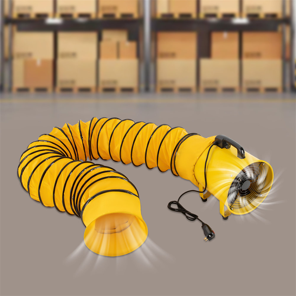 SUNYOU 520W 12" Utility Blower Fan Ventilator Ventilation Fan Fume ...